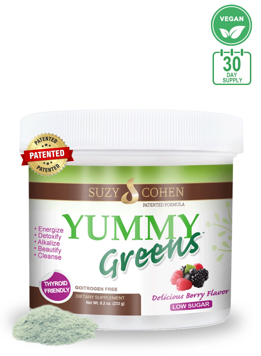 Thyroid Greens - Super Green Drink With No Goitrogens - Suzy Cohen