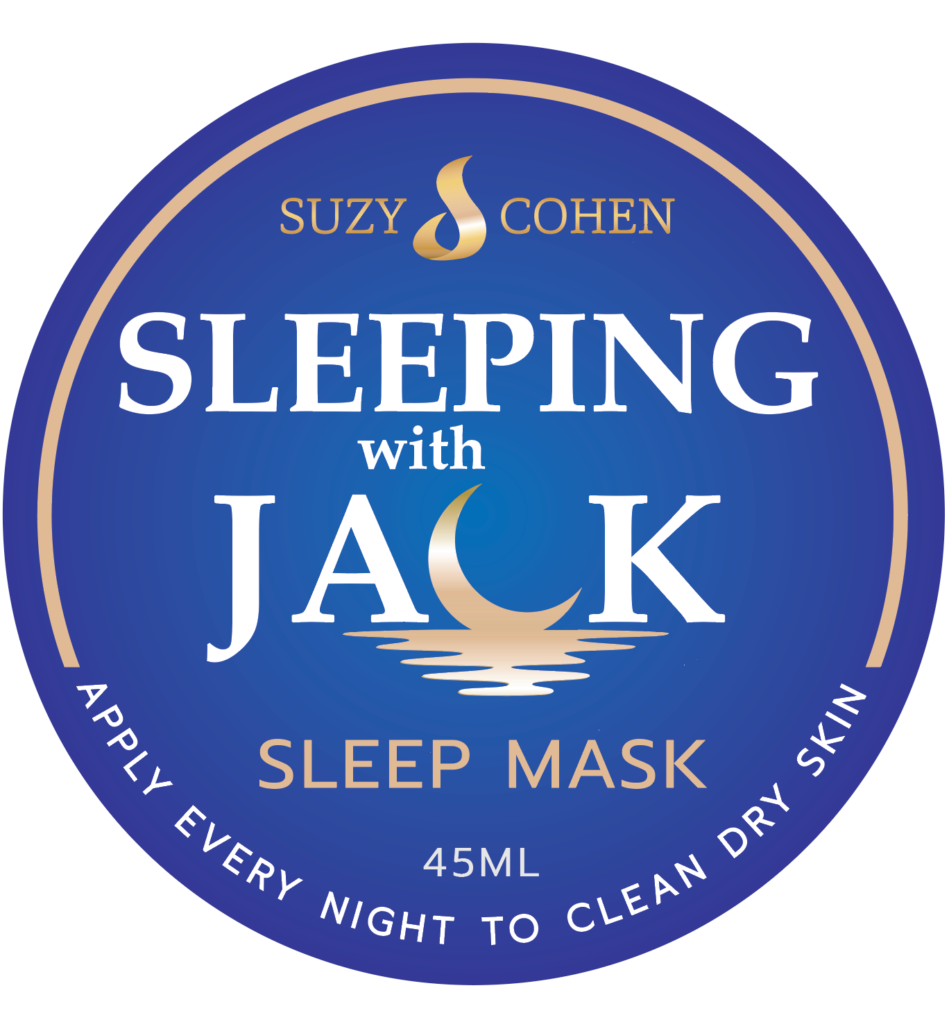 Sleeping with Jack Sleep Mask for nighttime skin repair & rejuvenation ...