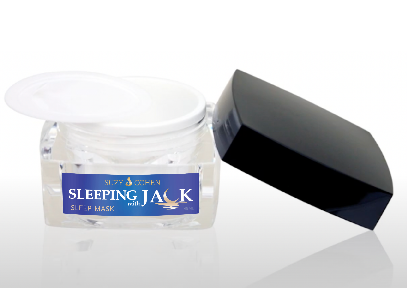 Sleeping with Jack Sleep Mask for nighttime skin repair & rejuvenation ...