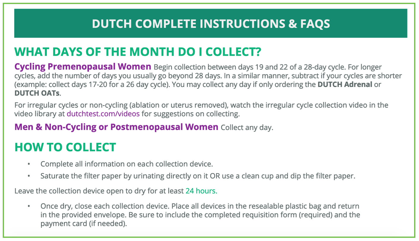 DUTCH Complete Hormone Test - Suzy Cohen